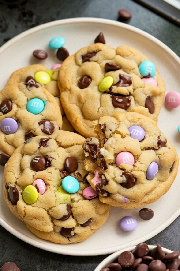 My Best Easter M&M Cookies: Thick, Chewy & Loaded with Chocolate