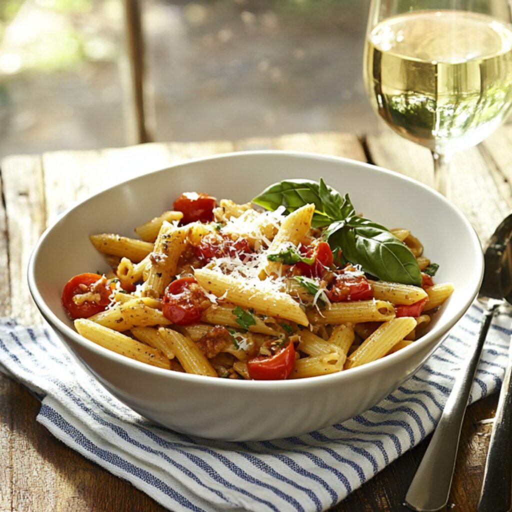 15-Minute Bruschetta Pasta – Fresh & Flavorful Italian Dinner | Healthy ...