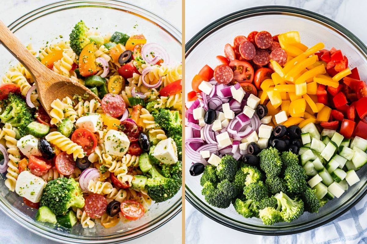 Zesty Italian Pasta Salad The Best Cold Italian Pasta Salad With