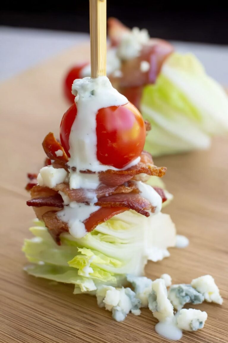 Irresistible Wedge Salad Skewers – A Super Easy Salad on a Stick ...