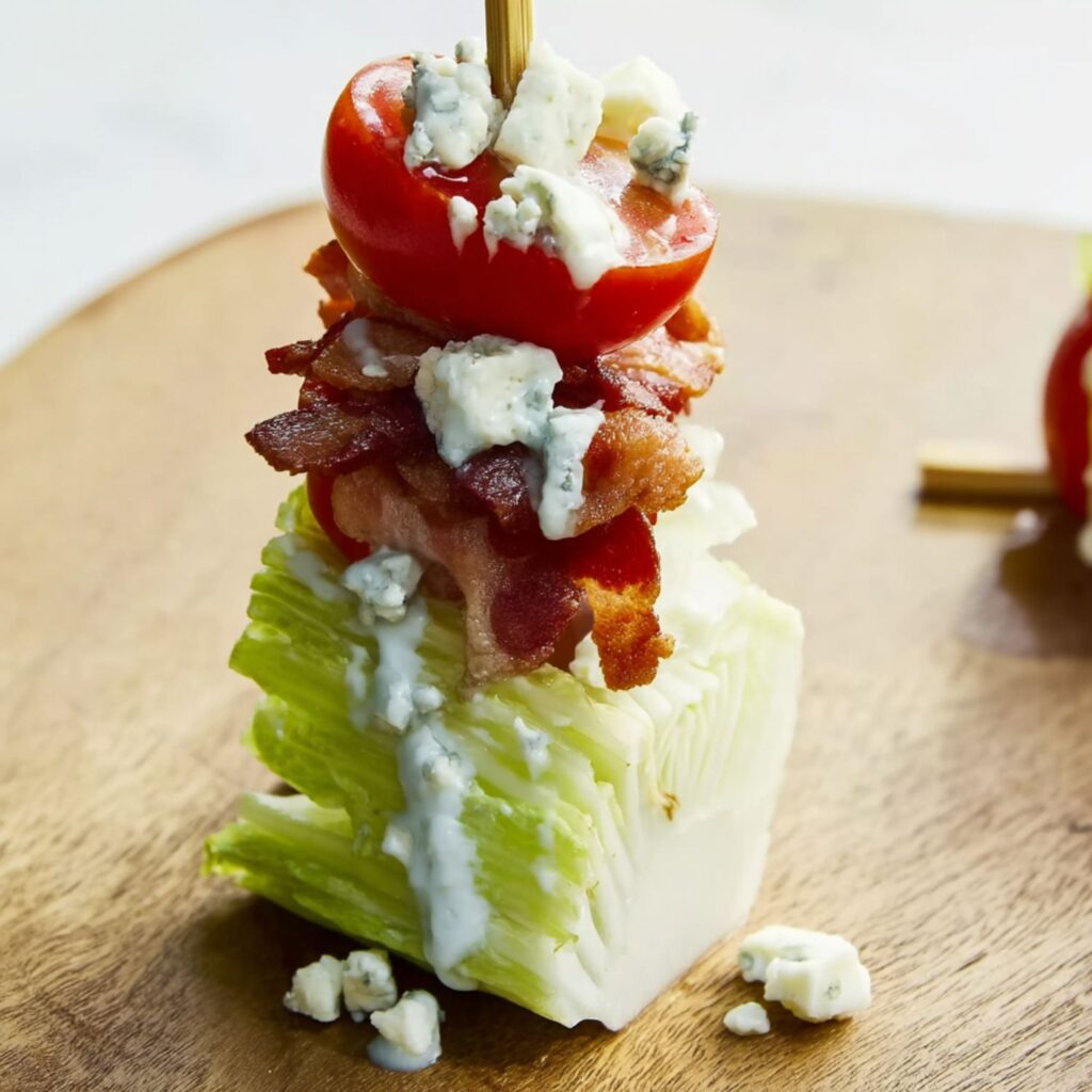 Irresistible Wedge Salad Skewers – A Super Easy Salad on a Stick ...