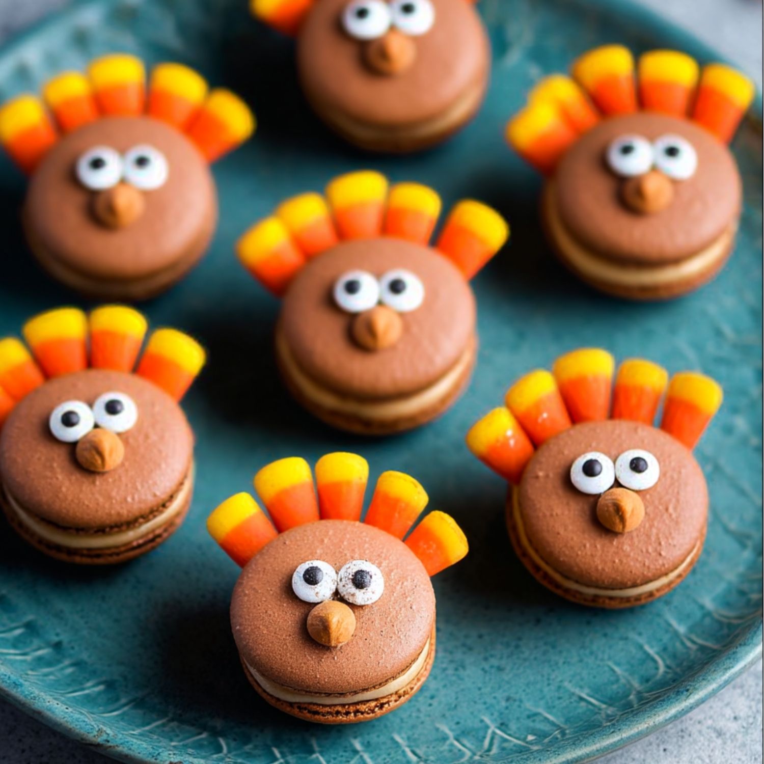 Thanksgiving Macarons: Adorable Turkey Treats with Cozy Pumpkin Spice ...