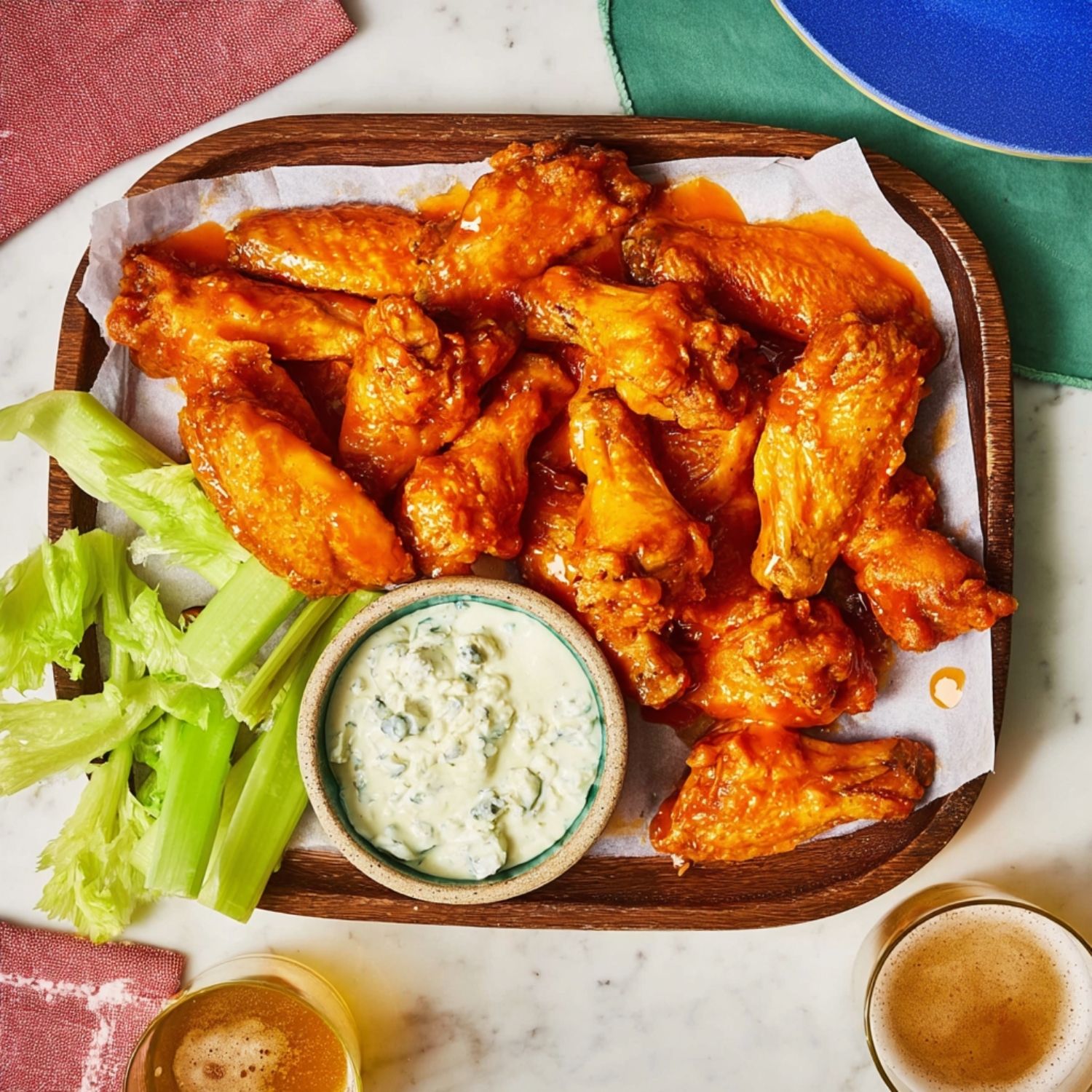 Extra Crispy Super Bowl Chicken Wings in the Air Fryer for Game Day
