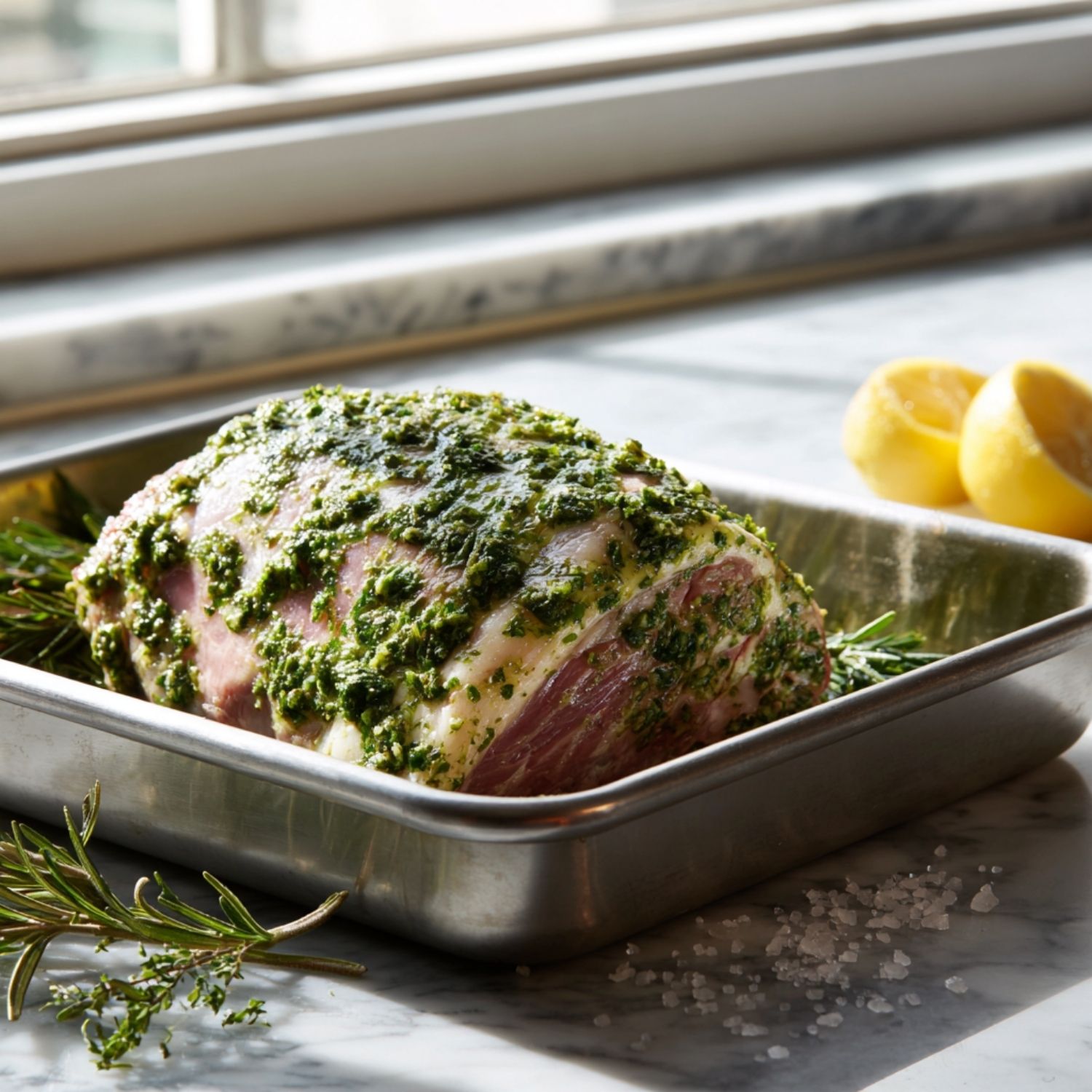 Easter Leg of Lamb – Foolproof Garlic Herb Roast with Crispy Potatoes ...