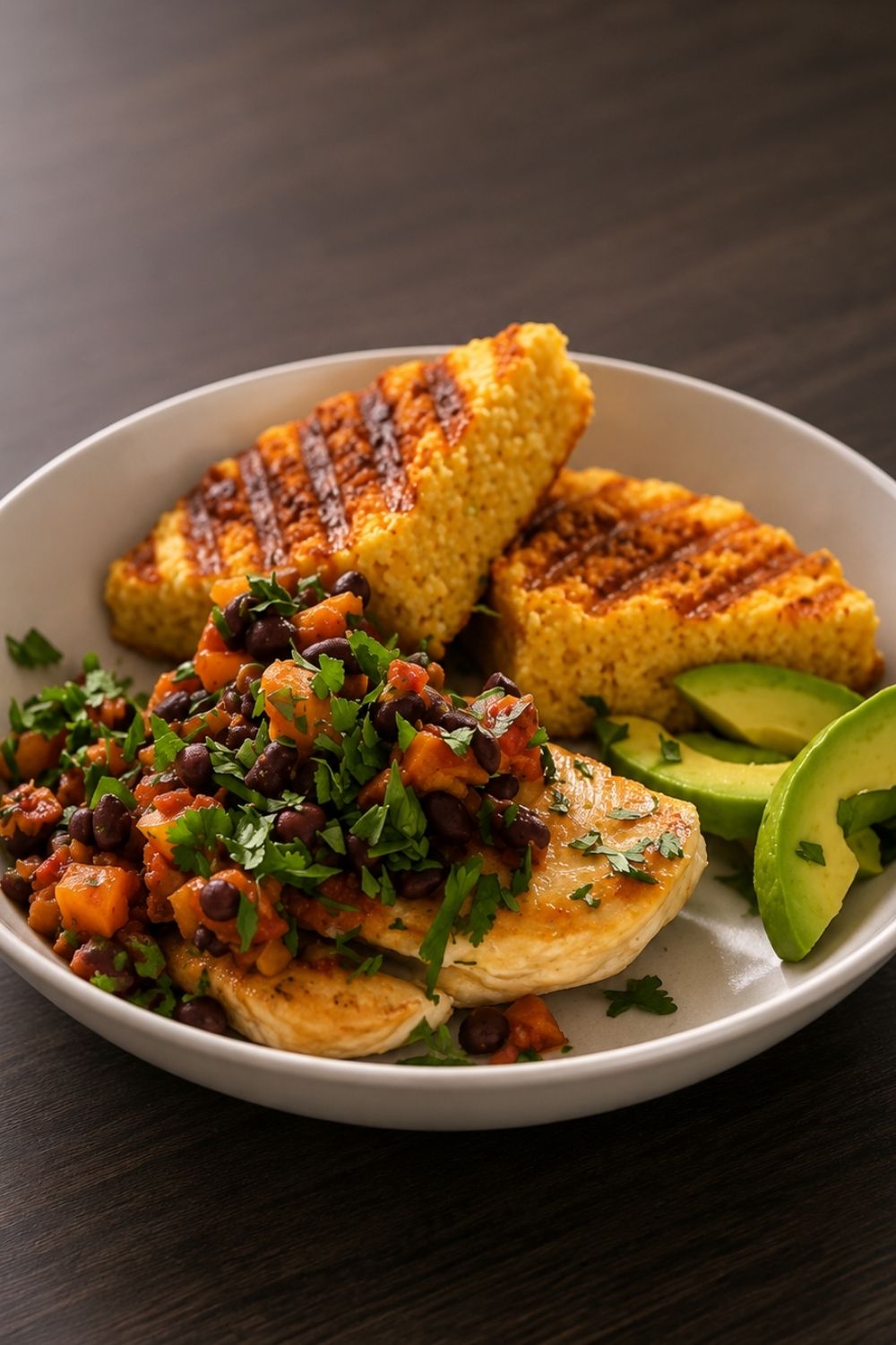 Irresistible Peachy Chicken with Chili Lime Cornbread